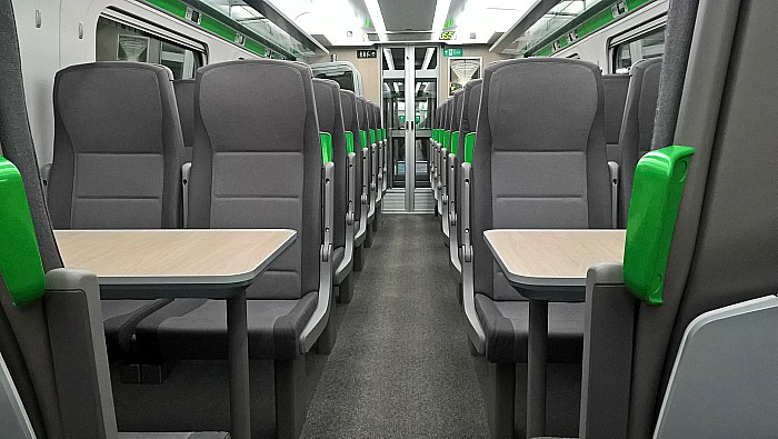 1 - TBM Rail seat cleaning carriage view of Hitachi class 800 ...