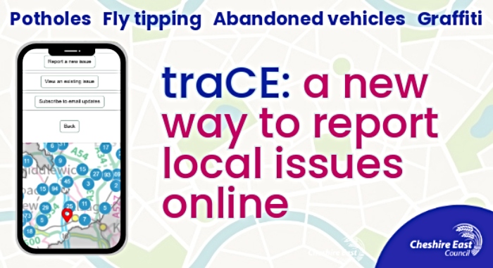 Cheshire East launches new online tool for reporting local issues