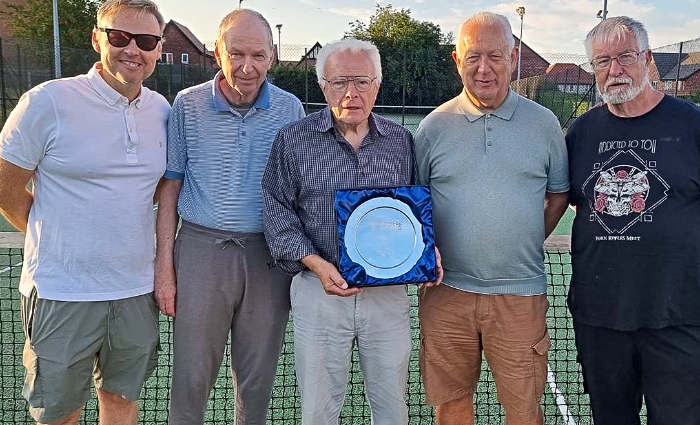 Wistaston's Bill Heath celebrated with county tennis award