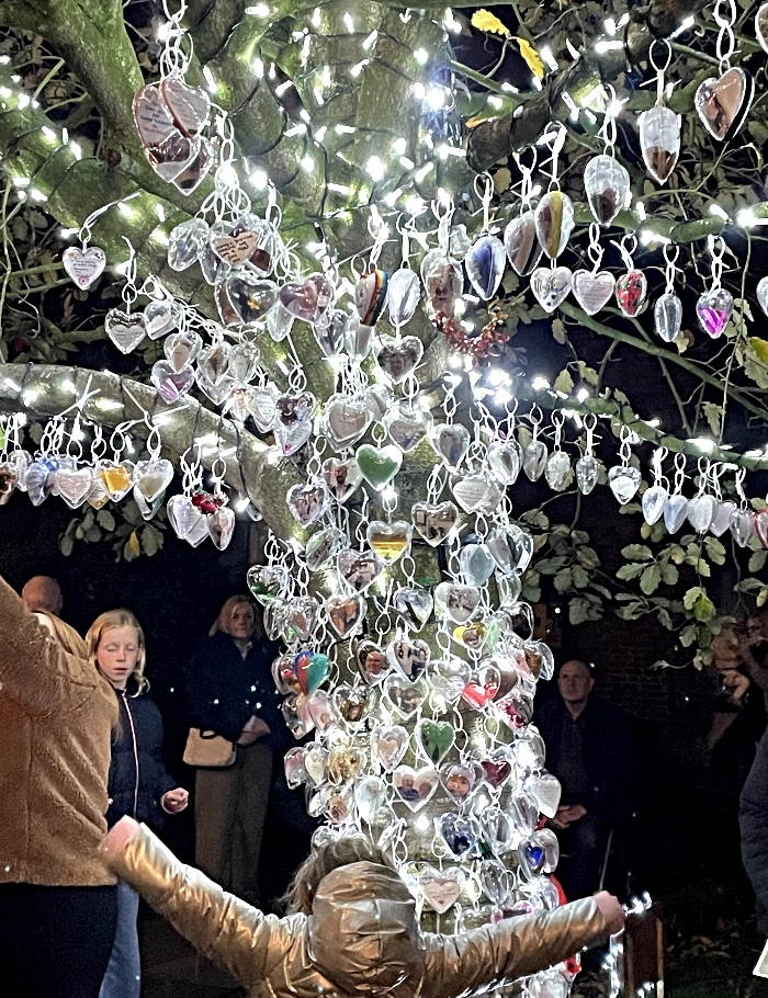 Hundreds gather for Tree of Light ceremony in Nantwich