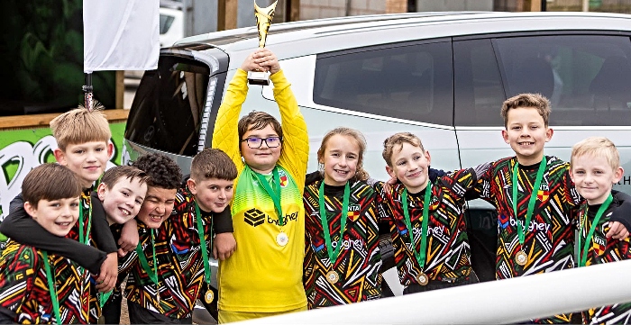 NTA Football Under 10 team lift their trophy (1) - Nantwich News