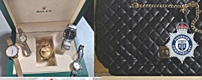 Cheshire Police seek owners of stolen items in high value burglaries