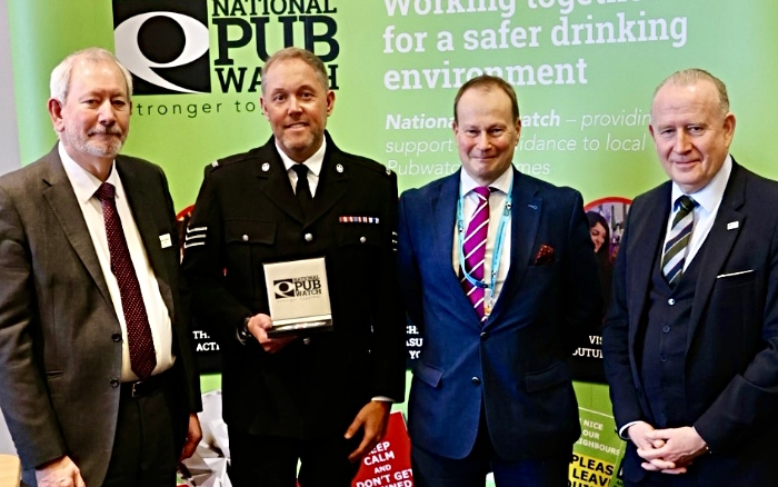 Nantwich sergeant earns top Pubwatch honour